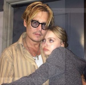 Lily-Rose Depp with father Johnny Depp | Celebrities InfoSeeMedia