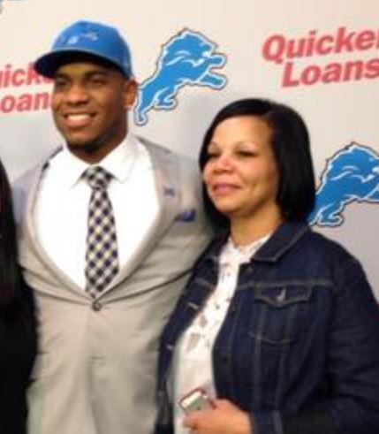 Eric Ebron with his mother Gina Jackson | Celebrities InfoSeeMedia