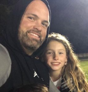 Andrew Whitworth with daughter Sarah Whitworth | Celebrities InfoSeeMedia