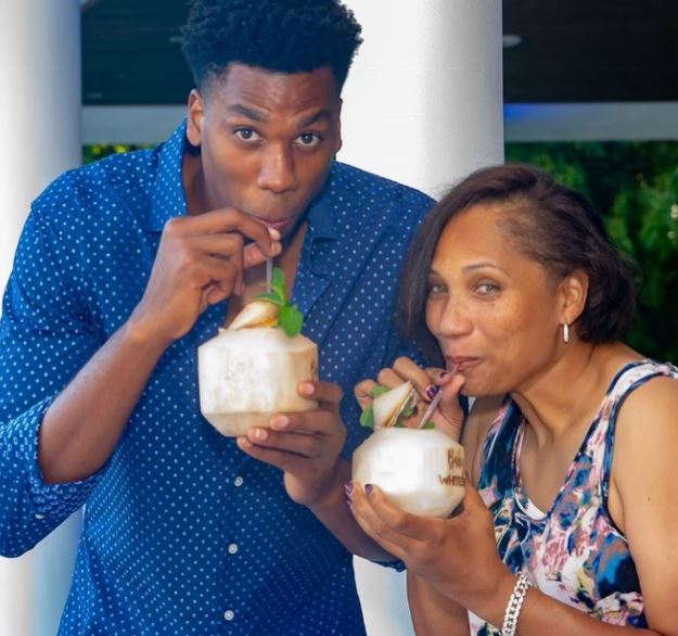 Hassan Whiteside with his mother Debbie Whiteside | Celebrities ...