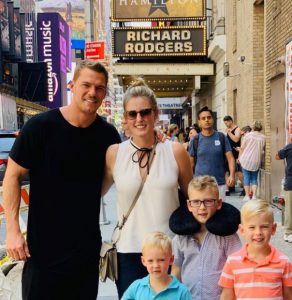 Alan Ritchson with his wife and kids - Celebrities InfoSeeMedia