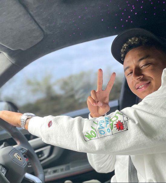 Jesse Lingard with his Lamborghini car | Celebrities InfoSeeMedia
