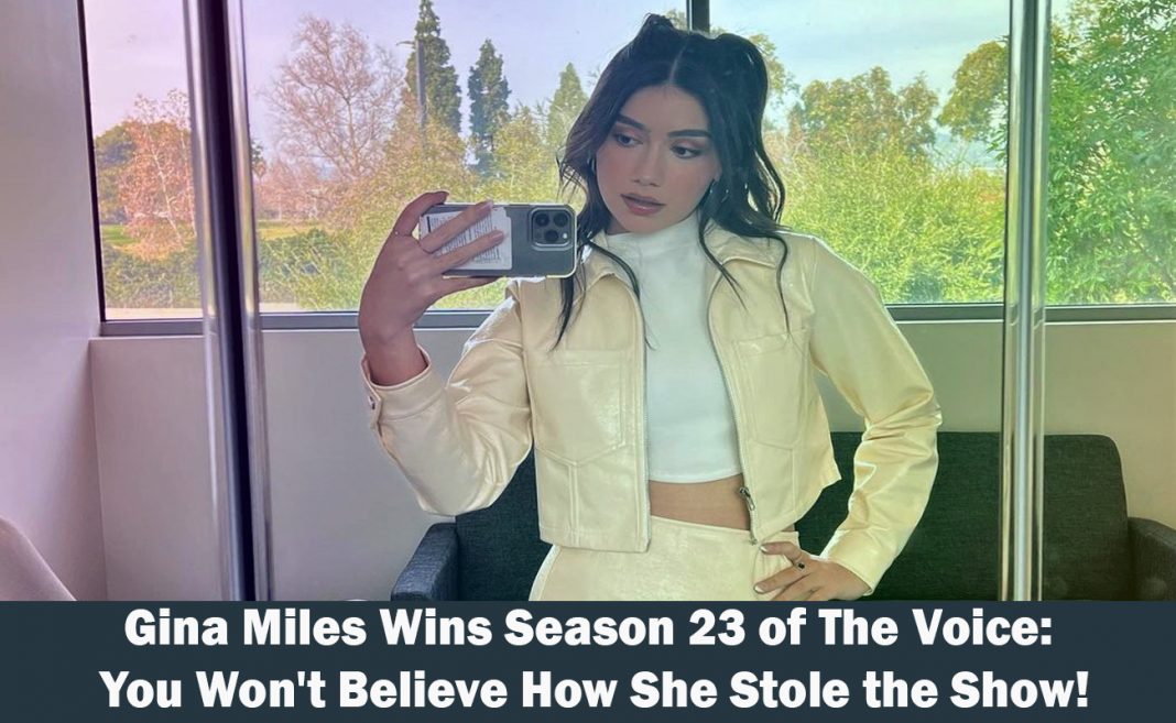 Gina Miles Wins Season 23 of The Voice: Here's What You Need to Know